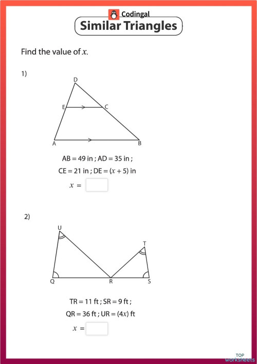 M_G08M17L44_WE01_Proving_Similarity_. Interactive worksheet | TopWorksheets