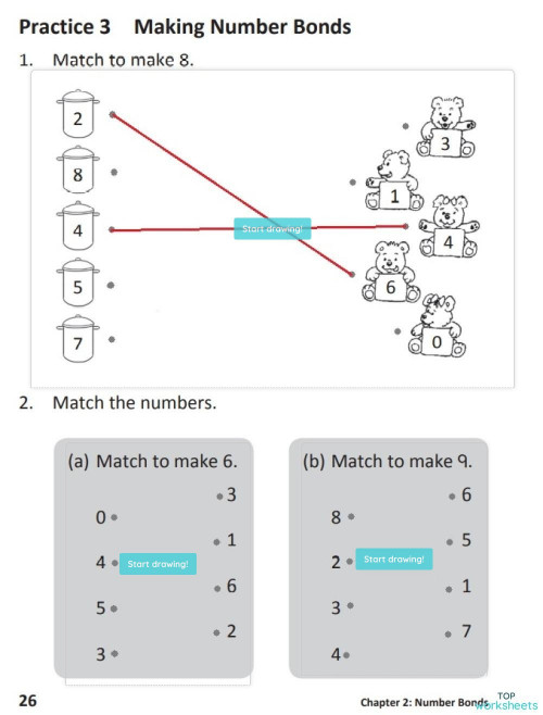 Making Number Bonds (02). Interactive worksheet | TopWorksheets