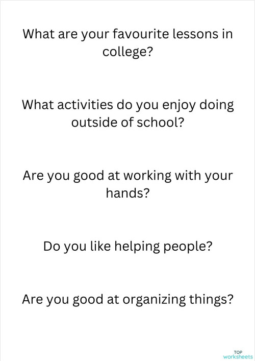 Career Pathways. Interactive worksheet | TopWorksheets