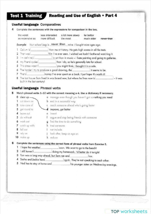 B2. UE Part 4. Interactive worksheet | TopWorksheets