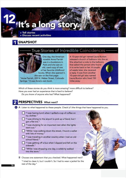 unit 12- it's a long story. Interactive worksheet | TopWorksheets