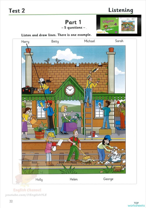 Authentic flyers 4 test 2. Bài tập tương tác | TopWorksheets