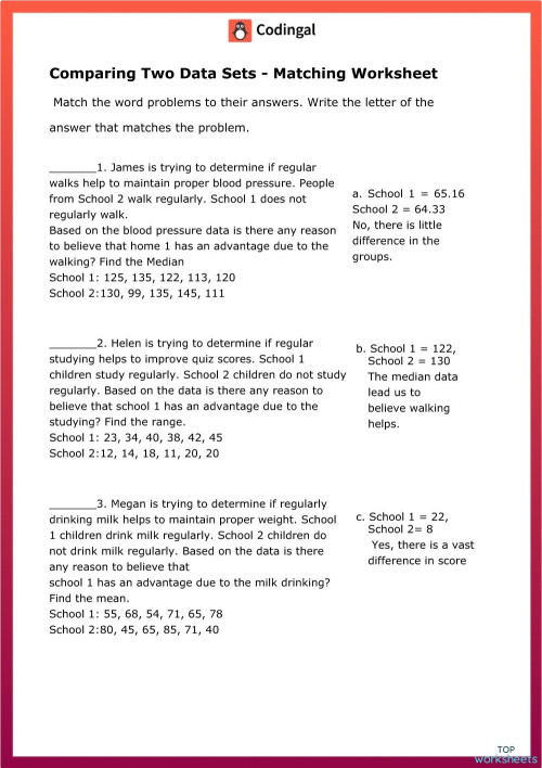 M_G05M24L67_WA02_Introduction_to_Median_and_Range_4. Interactive worksheet | TopWorksheets