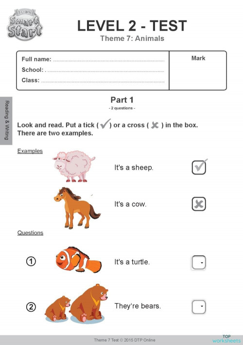 2A Unit 7 Reading. Interactive worksheet | TopWorksheets