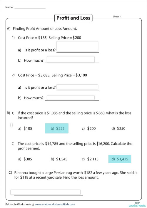 Money: interactive worksheets and online exercises | TopWorksheets