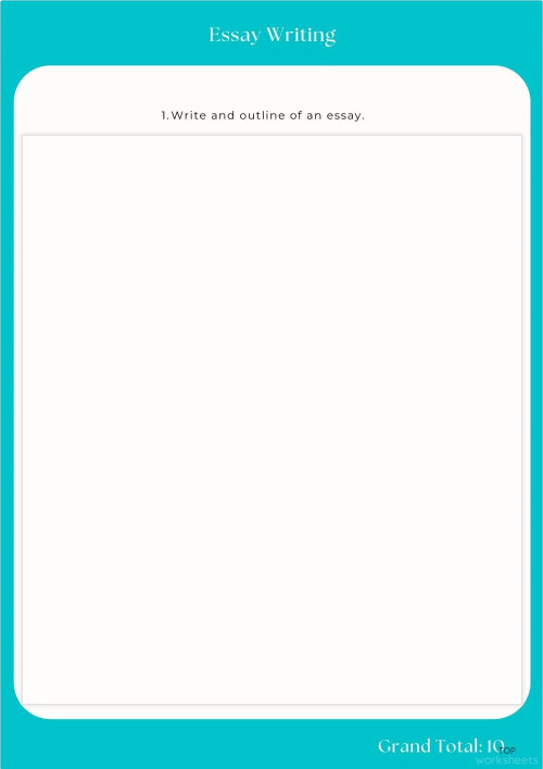 Essay Practice. Interactive worksheet | TopWorksheets