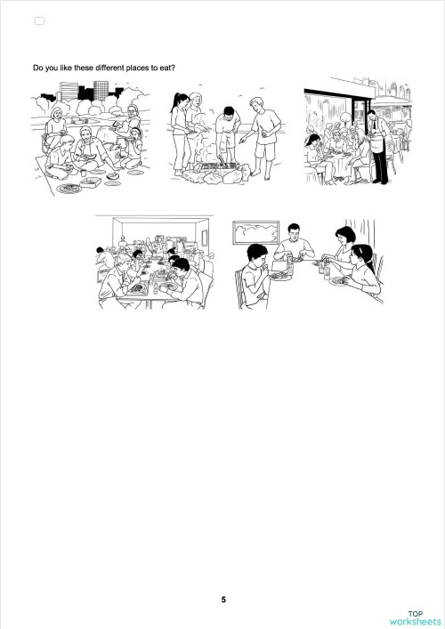 A2 Key Speaking Images. Interactive worksheet | TopWorksheets