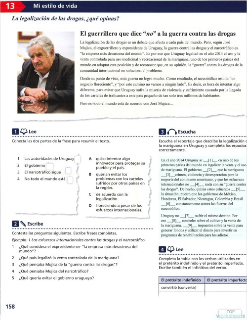 Estilo de vida 158. Ficha interactiva | TopWorksheets