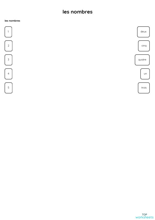 les nombres. Fiche interactive | TopWorksheets