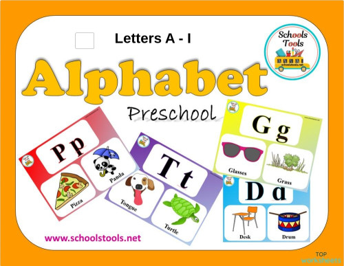 Alphabet Word Wall A-I. Interactive worksheet | TopWorksheets