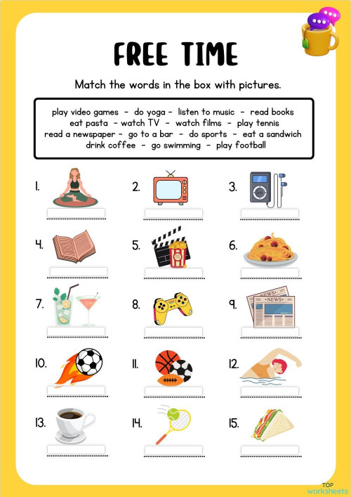 Interactive worksheets and online exercises in english | TopWorksheets