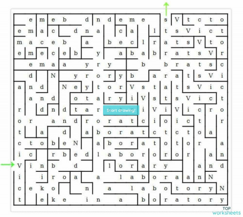 Igor's Lab of Fear - Maze Monster. Interactive worksheet | TopWorksheets
