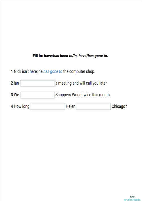 4 MINDS B1+ STUDENT'S BOOK Module 10 (10 c) Grammar in Use have/has ...