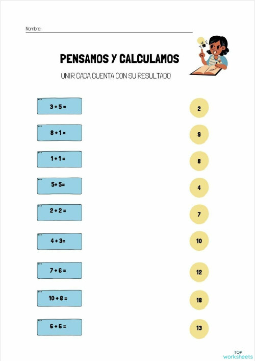SUMAS CON LLEVADA. Ficha interactiva | TopWorksheets