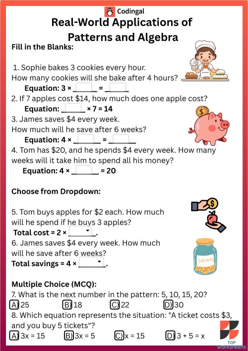 M_G05M13L37_WC01_Real-World_Applications_of_Patterns_and_Algebra_1. Interactive worksheet ...