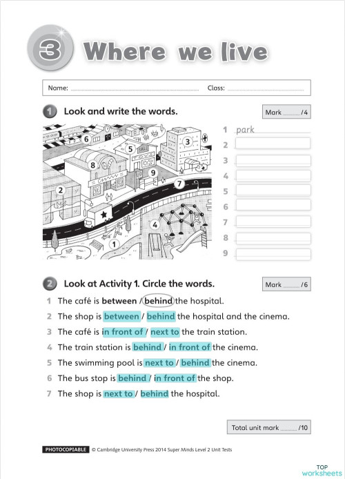 SM2 Unit3 Test. Interactive worksheet | TopWorksheets