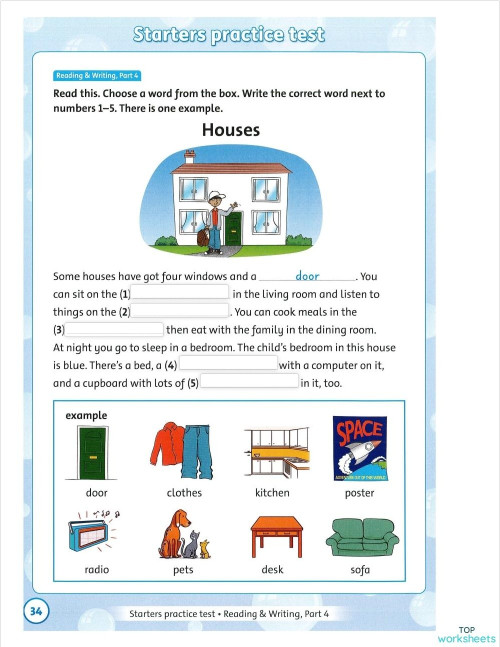 READING TEST. Interactive worksheet | TopWorksheets