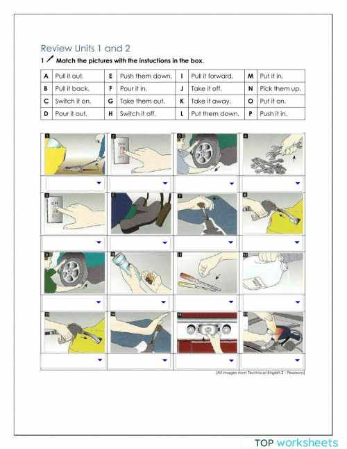 Technical English Units 1 and 2 Review. Interactive worksheet ...