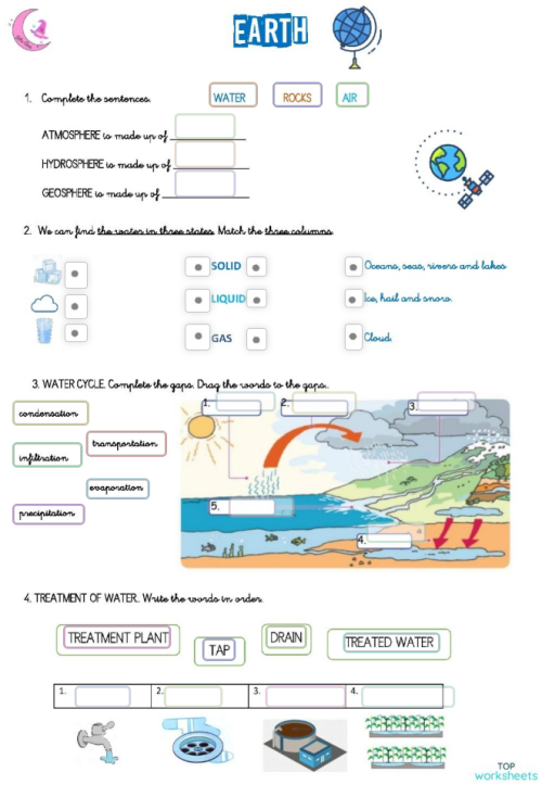 UNIT 2 EARTH. Interactive worksheet | TopWorksheets