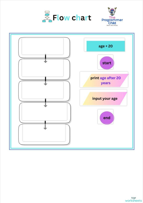 flow chart age 20. ورقة عمل تفاعلية | TopWorksheets