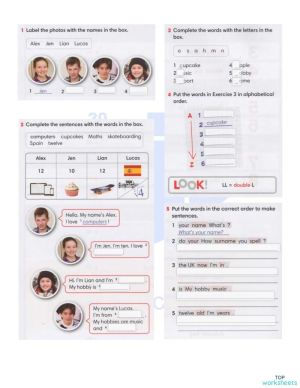 Revision 1. Interactive worksheet | TopWorksheets