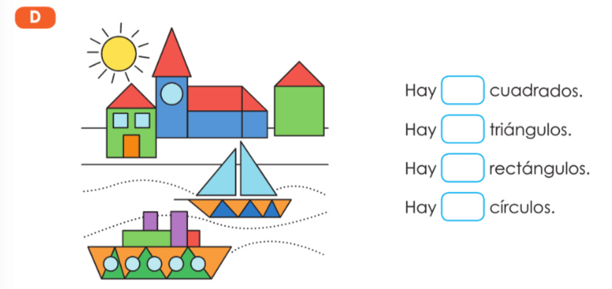CONTEO DE FIGURAS GEOMÉTRICAS. Ficha interactiva | TopWorksheets