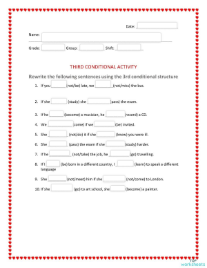Third Conditional. Interactive worksheet | TopWorksheets