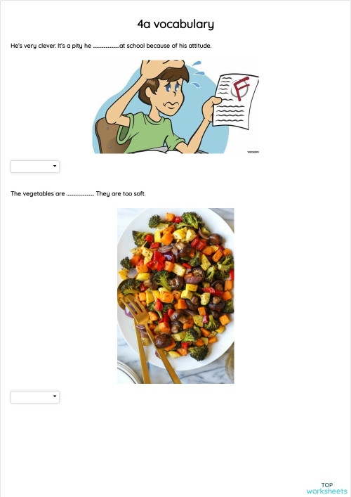 4a vocabulary. Interactive worksheet | TopWorksheets
