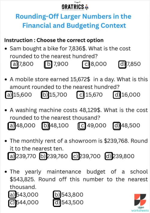 Number System YYY. Interactive worksheet | TopWorksheets