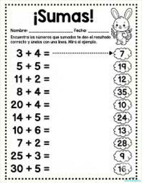 Sumas con canje. Ficha interactiva | TopWorksheets