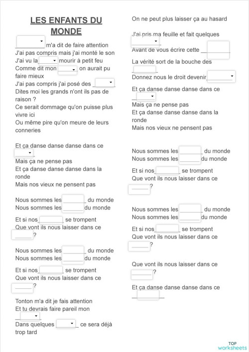 Cristina Merino's public page | TopWorksheets