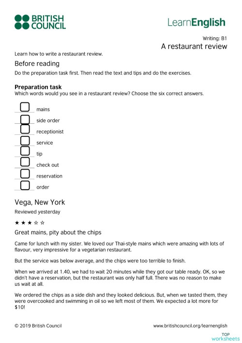 PAE - WRITING - 6TO. Interactive worksheet | TopWorksheets