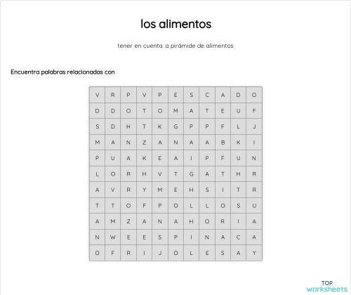 alimentos naturales, procesados y ultraprocesados. Ficha interactiva ...