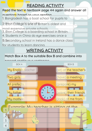 TYPE OF SCHOOLS. Interactive worksheet | TopWorksheets