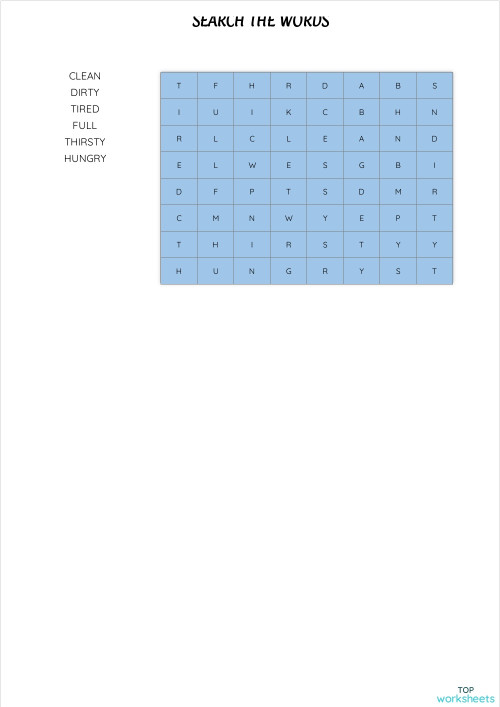 VOCABULARY. Interactive worksheet | TopWorksheets