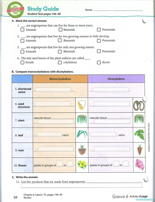 Lesson 75: Study Guide Pg 94. Interactive worksheet | TopWorksheets