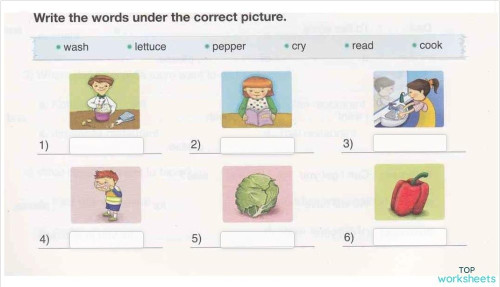 What is he doing?. Interactive worksheet | TopWorksheets