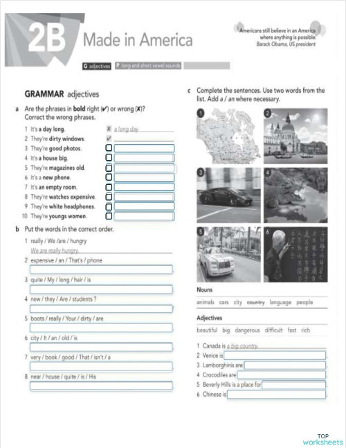 ACT 2- MADE IN AMERICA PART 2- 1IV15- 3RD TERM. Interactive worksheet | TopWorksheets