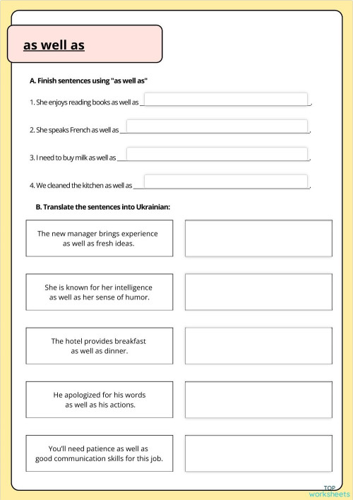 2.7 as well as. Interactive worksheet | TopWorksheets