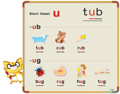 phonics uvw 6. Interactive worksheet | TopWorksheets