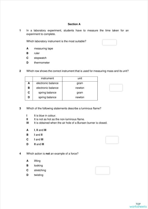 Sec 1 G1 EOY Revision MCQ. Interactive worksheet | TopWorksheets