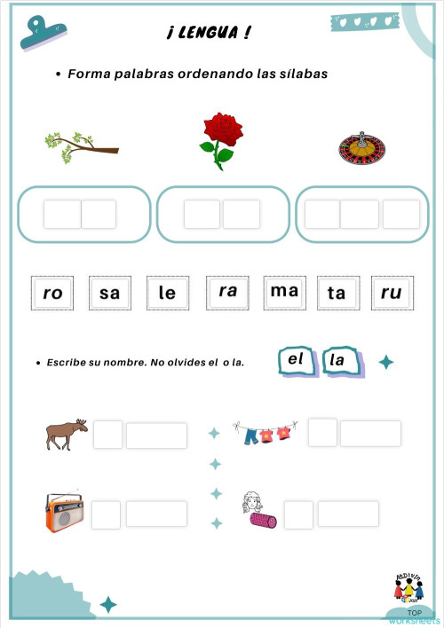 Palabras R. Ficha interactiva | TopWorksheets