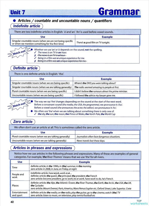 Destination B2 Unit 7. Interactive worksheet | TopWorksheets