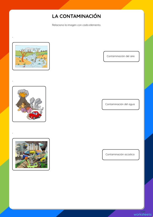LA CONTAMINACIÓN. Ficha interactiva | TopWorksheets