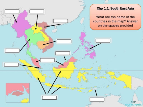 Year 8 Week 1 South East Asia Work. Interactive worksheet | TopWorksheets