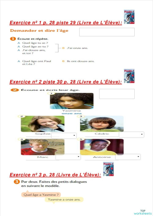 La date d'anniversaire et ou tu habites. Fiche interactive | TopWorksheets