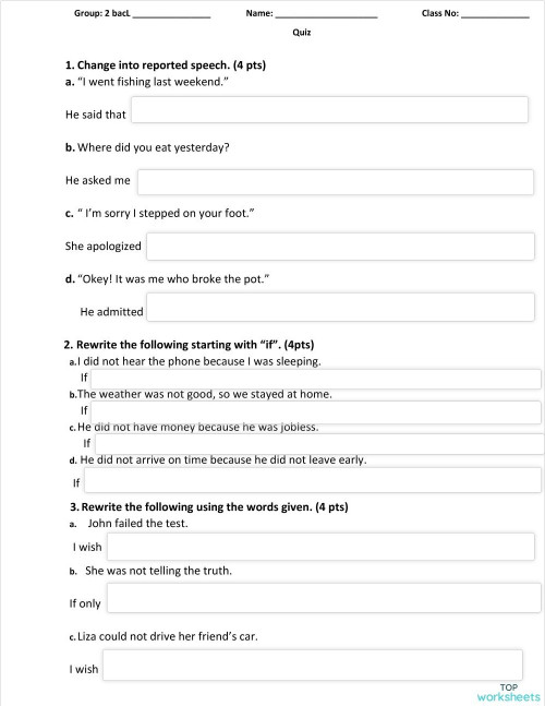 Semester 2 quiz 1. Interactive worksheet | TopWorksheets