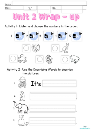 Unit 2 Wrap-up. Interactive worksheet | TopWorksheets
