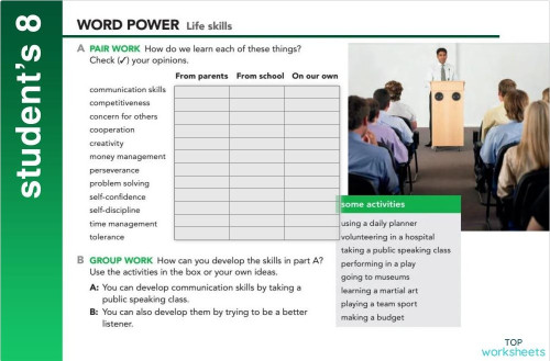 IC308 student's 08. Interactive worksheet | TopWorksheets
