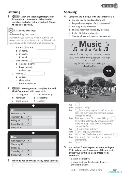 Progress Check Level 3 - Unit 9 - 10. Interactive worksheet | TopWorksheets